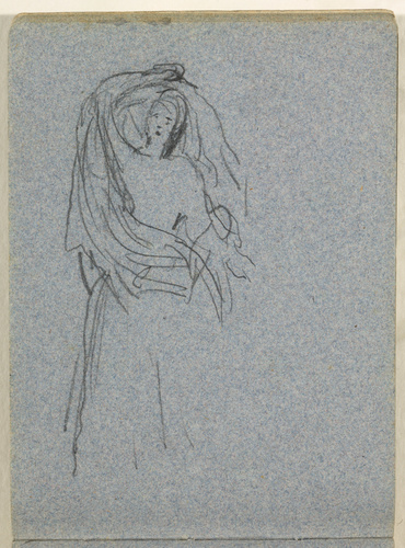 Figure debout, le bras droit soulevant un drapé - Henri Chapu | Musée d ...