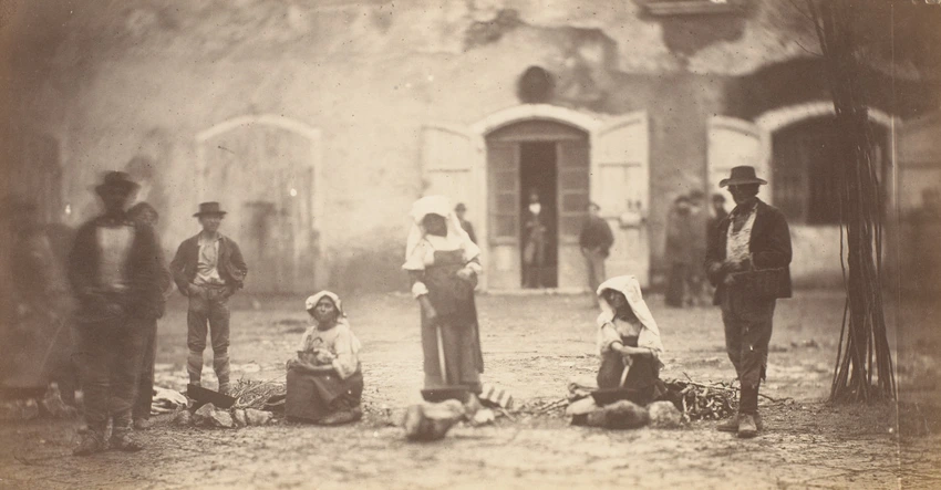 Paysans posant, San Germano - Edmond Lebel | Musée d'Orsay