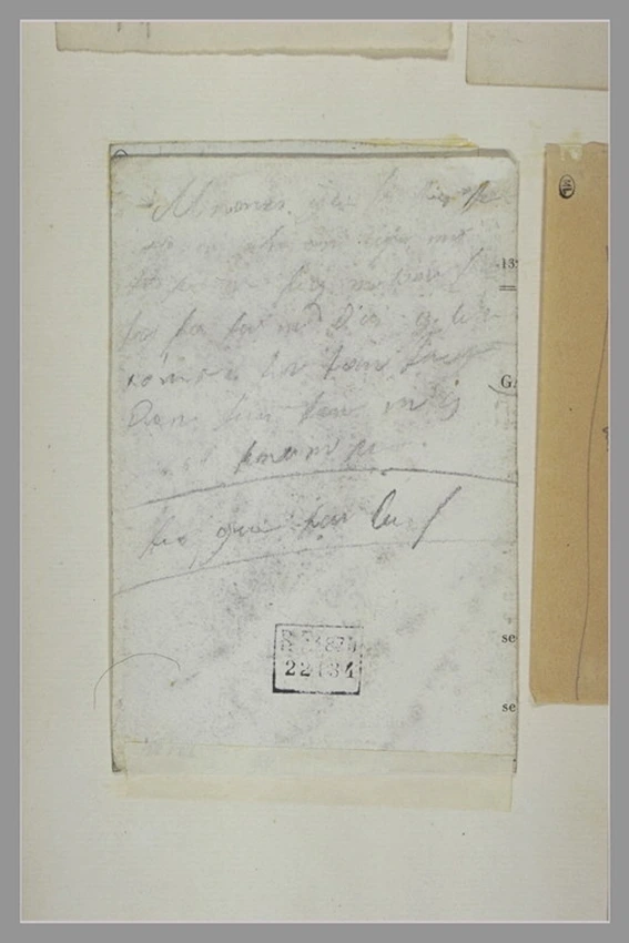 Annotations manuscrites - Eugène Boudin | Musée d'Orsay