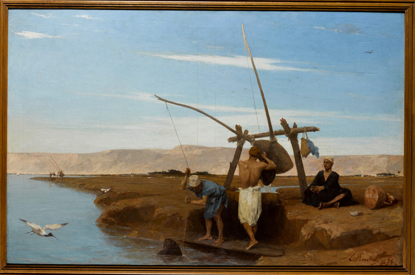 Le Chadouf, système d'irrigation en Haute-Egypte - Louis Hippolyte ...