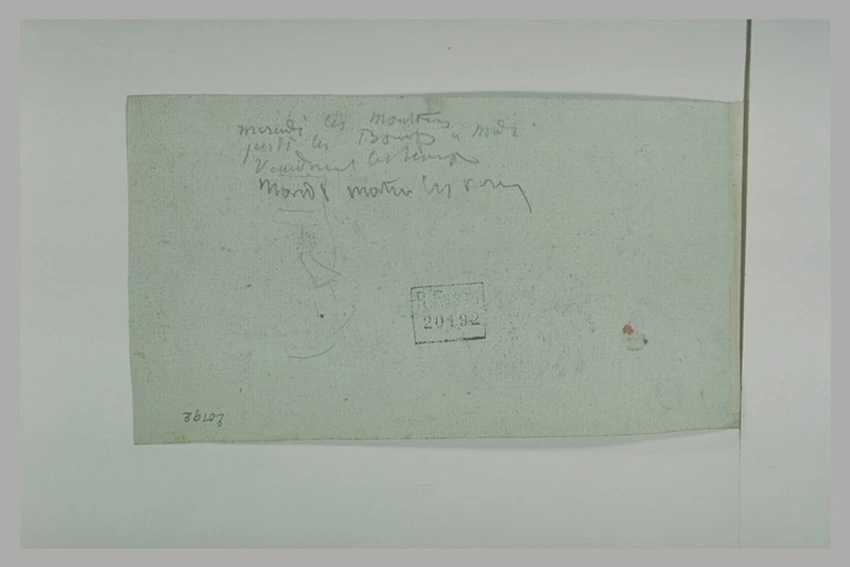 Annotations manuscrites - Eugène Boudin | Musée d'Orsay