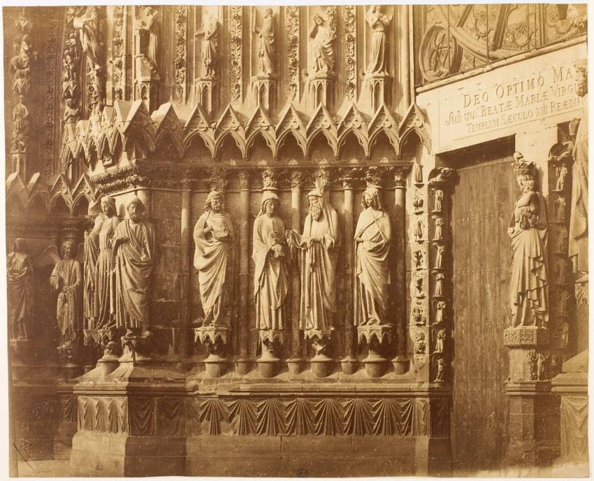 Portail de la cathédrale de Reims - Bisson frères | Musée d'Orsay