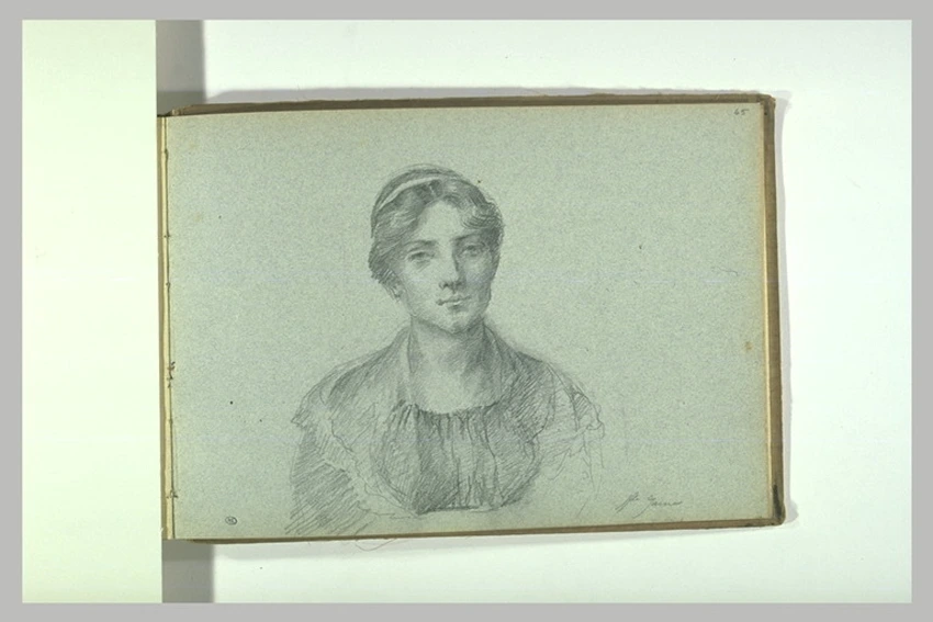 Portrait d'une femme, vue à mi-corps - Léonide Bourges | Musée d'Orsay