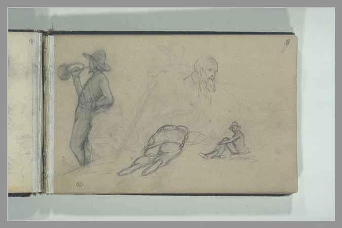 Etudes de personnages - Gustave Courbet | Musée d'Orsay