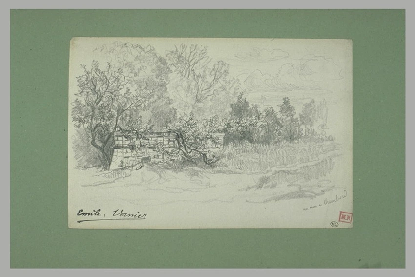 Paysage à Chambord - Emile-Louis Vernier | Musée d'Orsay