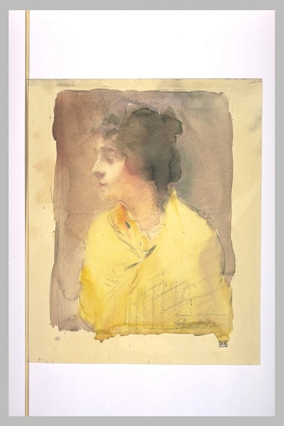 Portrait en buste de Pauline Ménard - Albert Besnard | Musée d'Orsay