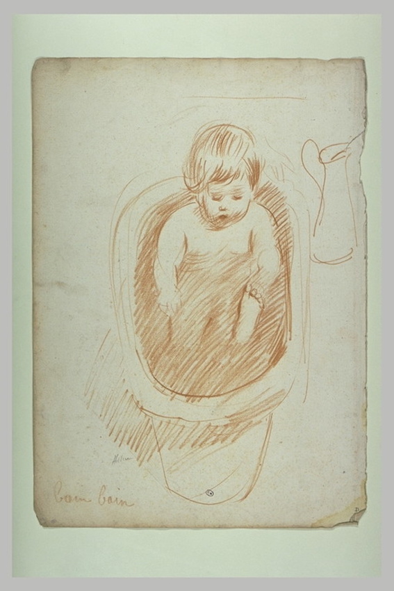Paulette bébé, dans son bain - Paul Helleu | Musée d'Orsay