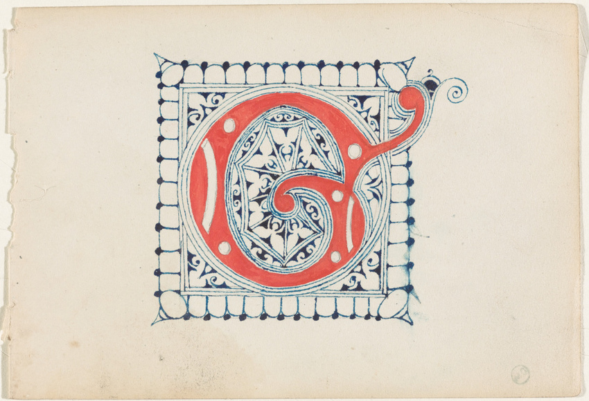 Lettrine (G) - Alphonse Gosset | Musée d'Orsay