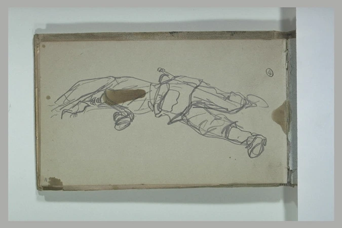 Soldat mort, couché - Alphonse de Neuville | Musée d'Orsay