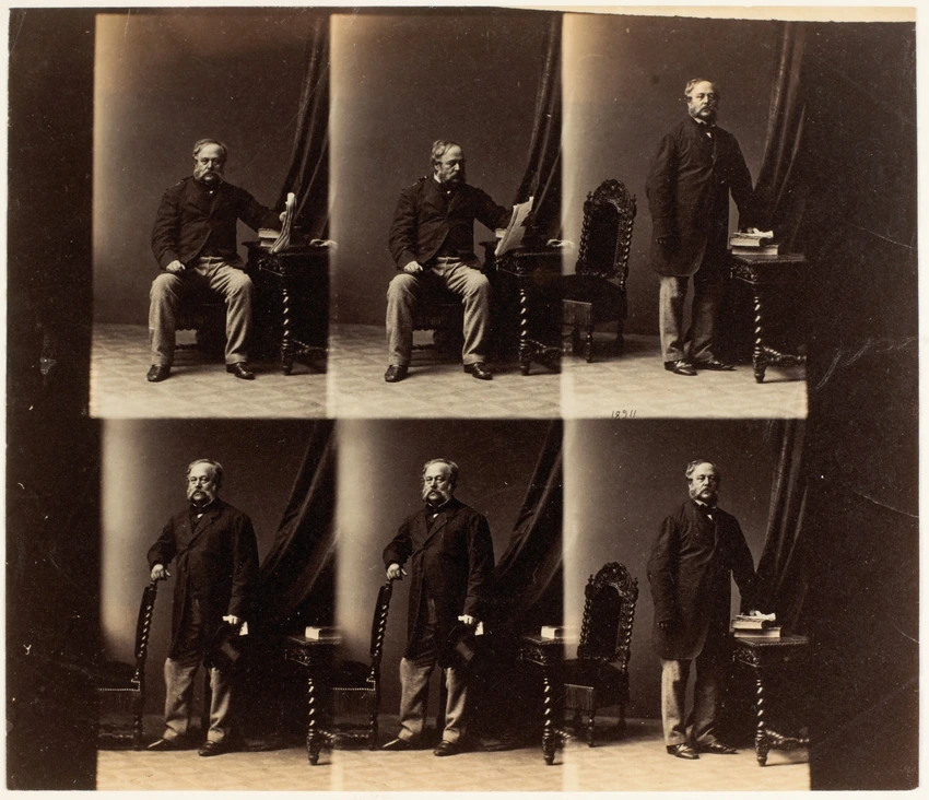 Général Slade en six poses - André Adolphe Eugène Disdéri | Musée d'Orsay