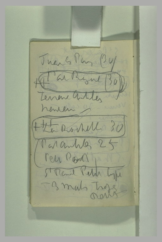 Annotations manuscrites - Paul Signac | Musée d'Orsay