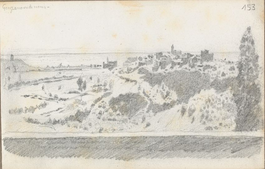 Genzano, vue de Nemi - Louis Boitte | Musée d'Orsay