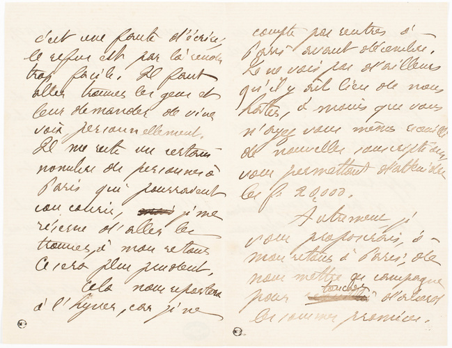 Lettre autographe signée de Théodore Duret à Claude Monet - Théodore ...