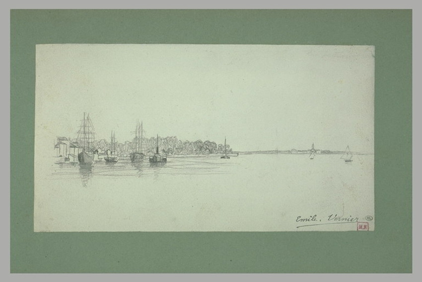 Paysage lacustre - Emile-Louis Vernier | Musée d'Orsay