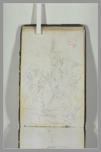 Croquis de personnages - Mariano Fortuny y Marsal | Musée d'Orsay