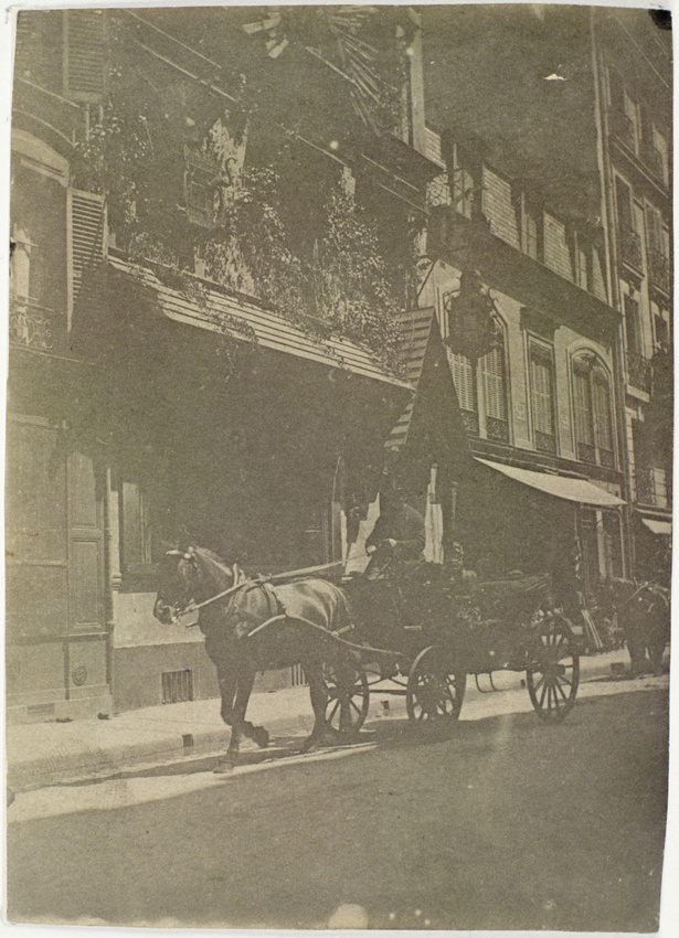 La Façade du "Chat noir", rue Victor Massé - Henri Rivière | Musée d'Orsay