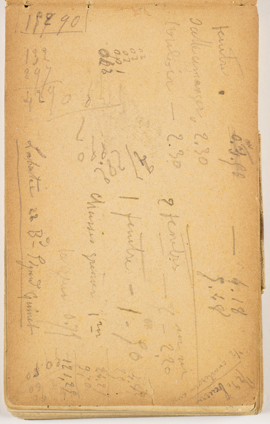 Annotations manuscrites - Aimé Jules Dalou | Musée d'Orsay