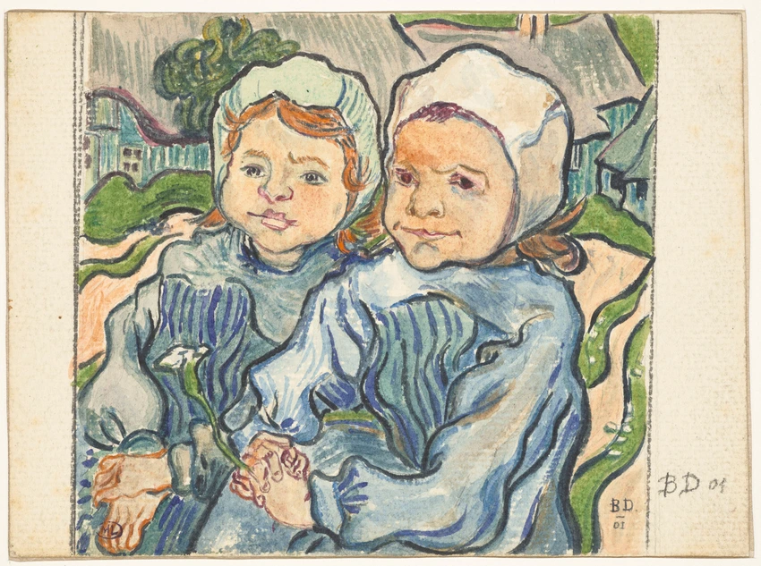Deux fillettes - Blanche Derousse | Musée d'Orsay