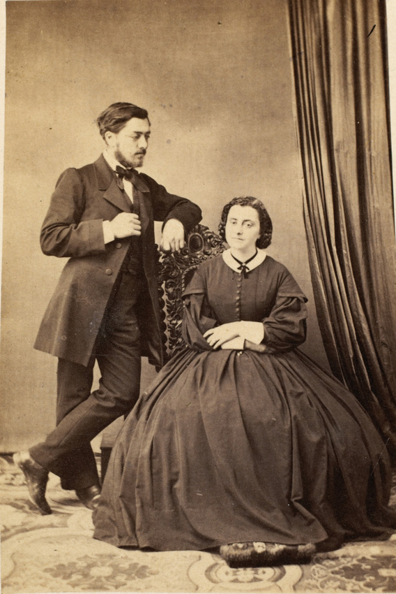 Gustave Eiffel en buste et Marie Eiffel assise - Anonyme | Musée d'Orsay