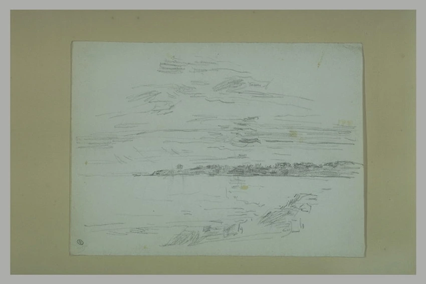 Vue d'une rade - Eugène Boudin | Musée d'Orsay