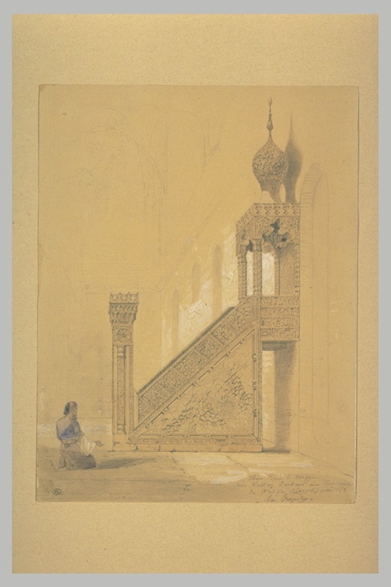 Minbar dans la mosquée du sultan Barkour, au Caire - Louis Amable ...