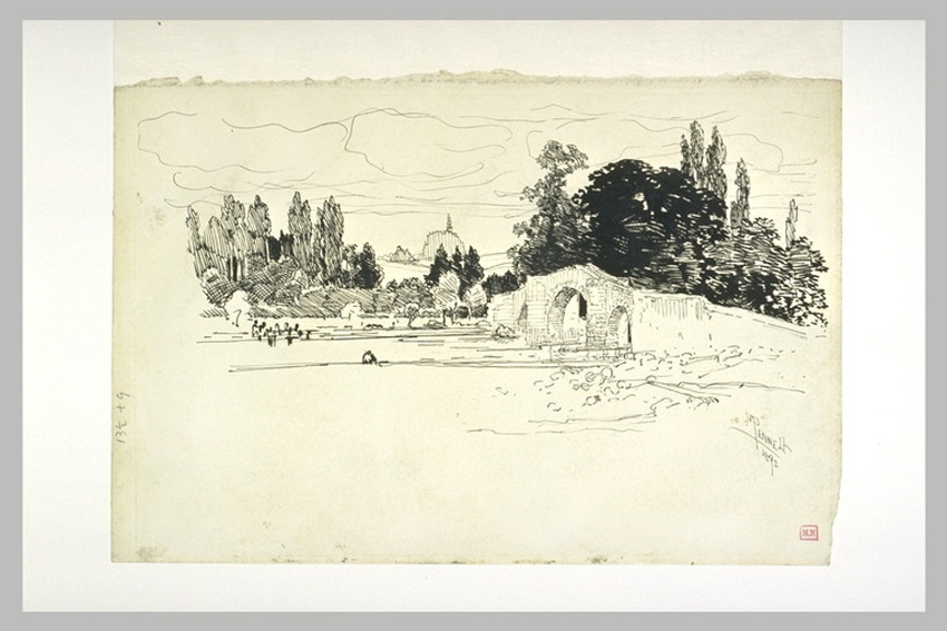 Paysage des alentours du Puy - Joseph Pennell | Musée d'Orsay