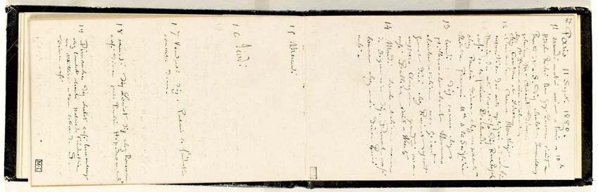 Annotations manuscrites - Jean Hugues | Musée d'Orsay