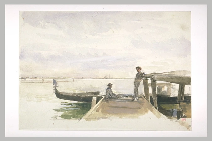 Ponton à Venise - Ernest Meissonier | Musée d'Orsay