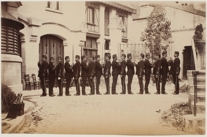 Soldats posant - Albert Londe | Musée d'Orsay