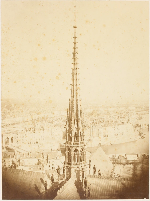 Flèche de Notre-Dame de Paris - Charles Marville | Musée d'Orsay
