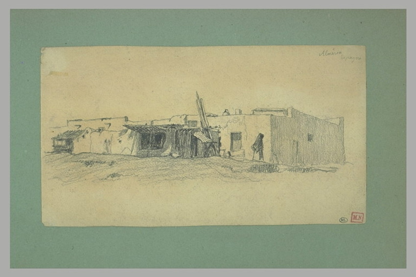 Maisons aux toits plat - Emile-Louis Vernier | Musée d'Orsay