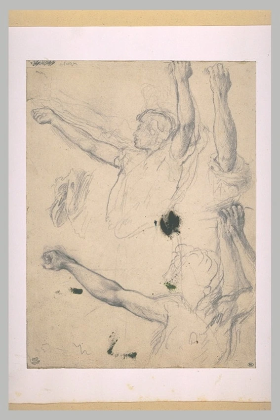 Feuille d'études pour "Alexandre et Bucéphale" - Edgar Degas | Musée d ...