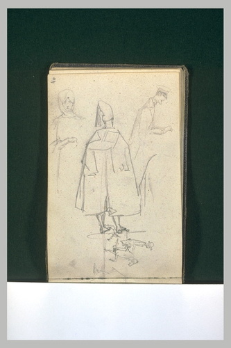 Etudes de personnages et cavalier - Léon Belly | Musée d'Orsay