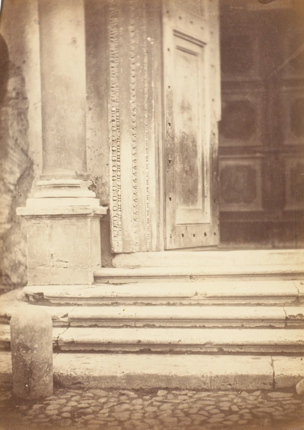 Porche d'église, à Rome, détail - Edmond Lebel | Musée d'Orsay