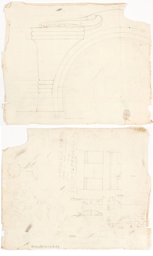 Etude d'encadrement d'arc outrepassé - Victor Baltard | Musée d'Orsay