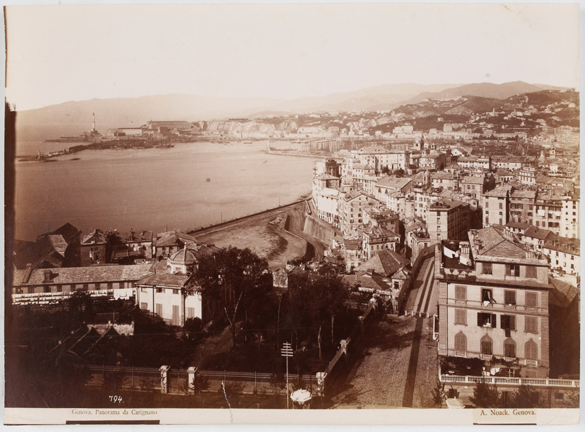Gênes, panorama sur le quartier de Carignano - Alfred Noack | Musée d'Orsay