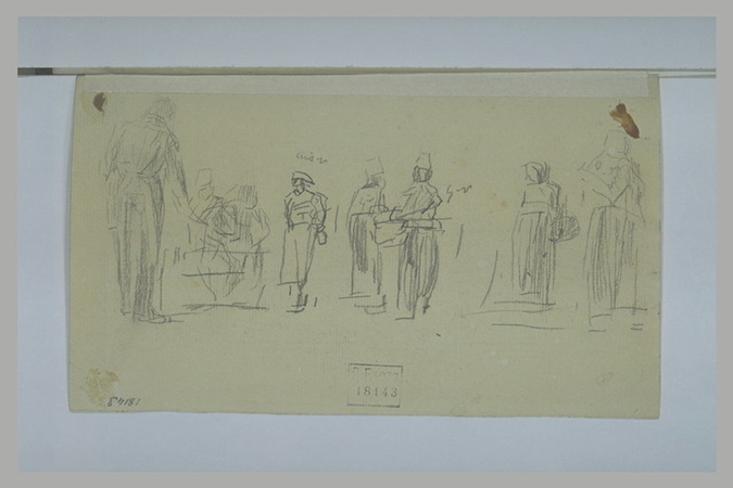 Etude de personnages - Eugène Boudin | Musée d'Orsay