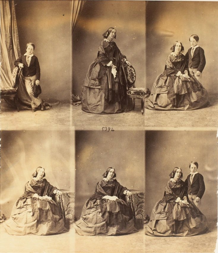 Lady Chelsea et Cecil Cadogan en six poses, une le garçon, trois madame ...