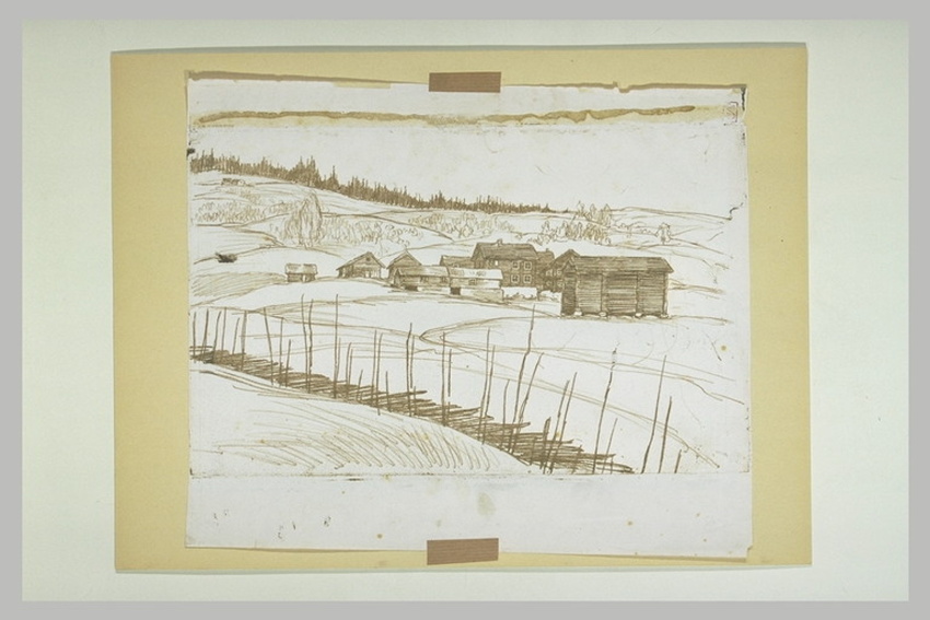 Village de Norvège - Théophile Alexandre Steinlen | Musée d'Orsay