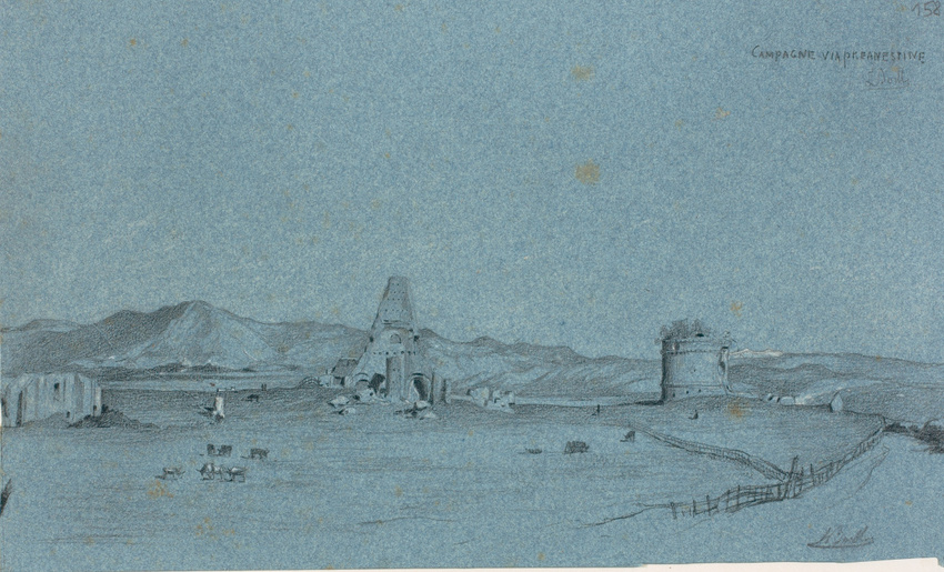 La Campagne romaine, Via Praenestina, ruines antiques - Louis Boitte ...