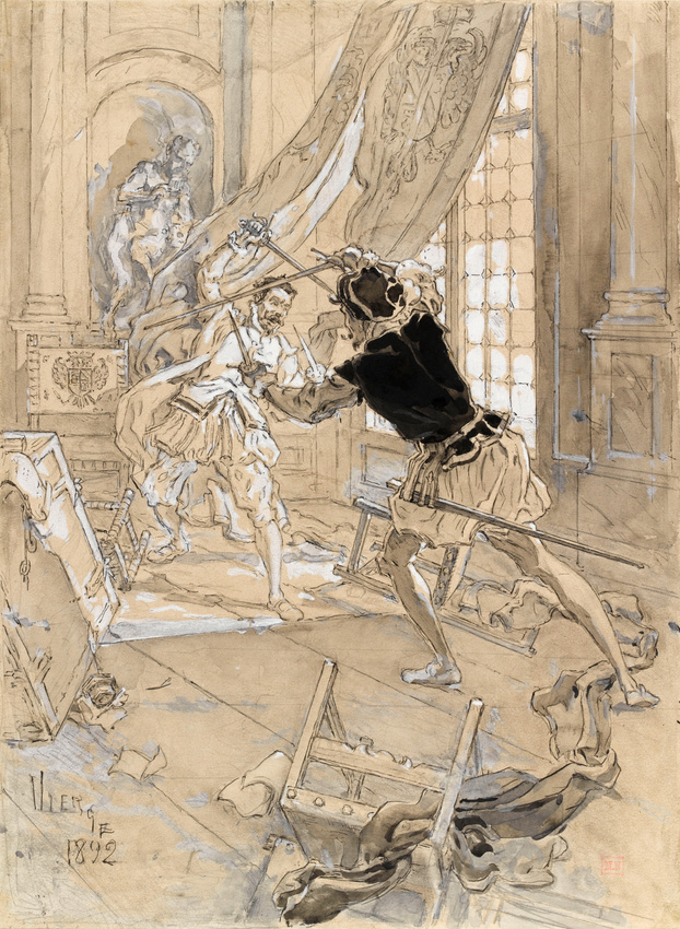 Projet d'illustration : scène de duel à l'épée - Daniel Urrabieta ...