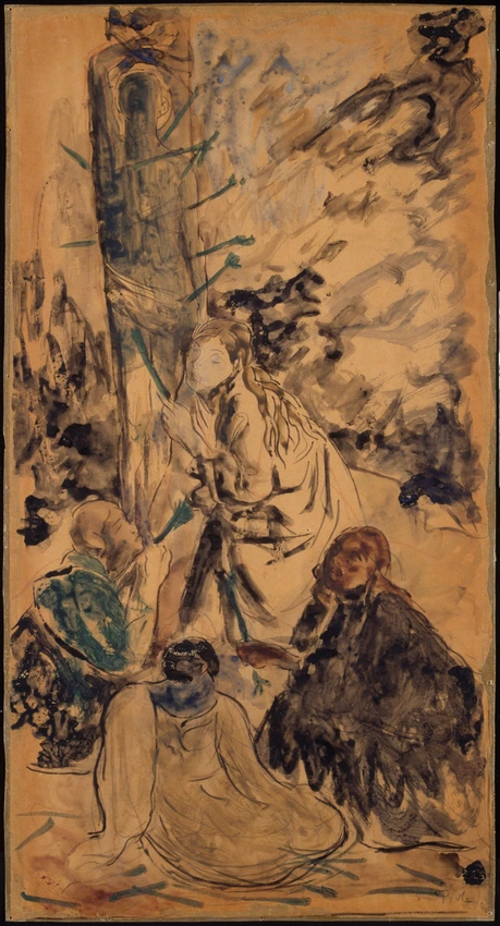 Le martyre de saint Sébastien (volet gauche) - René Piot | Musée d'Orsay