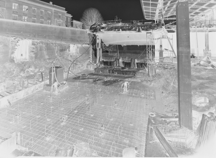 Travaux à l'emplacement du futur auditorium, parvis Bellechasse - Jim ...