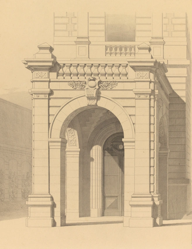 Hôtel de Mr. Fould, rue de Berri, Paris - par Mr H. Labrouste ...