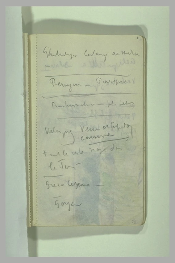 Annotations manuscrites - Paul Signac | Musée d'Orsay