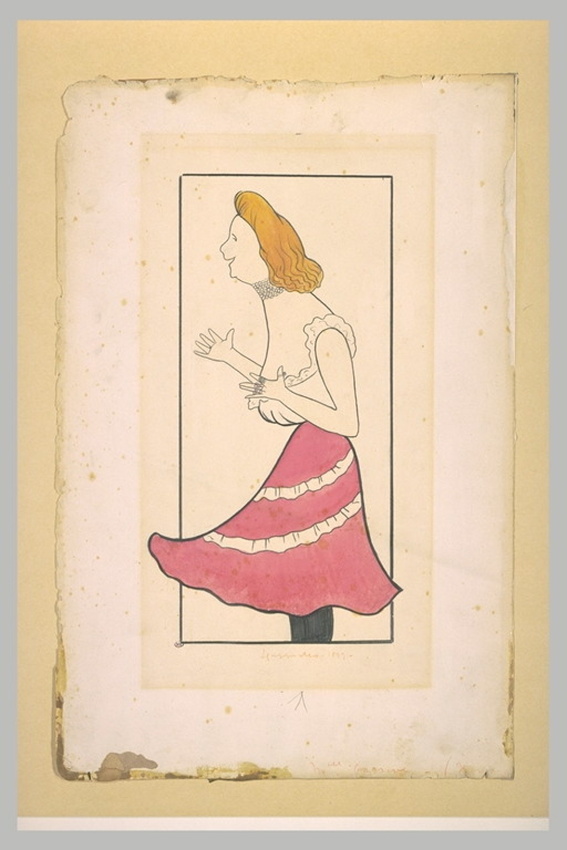 Portrait-charge de Cassive dans 'La Dame de chez Maxim's' - Cappiello ...