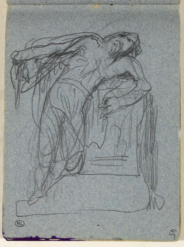 Etude de sculpture avec une figure - Henri Chapu | Musée d'Orsay