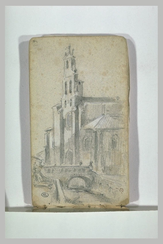 Eglise près d'un pont - Pierre Andrieu | Musée d'Orsay