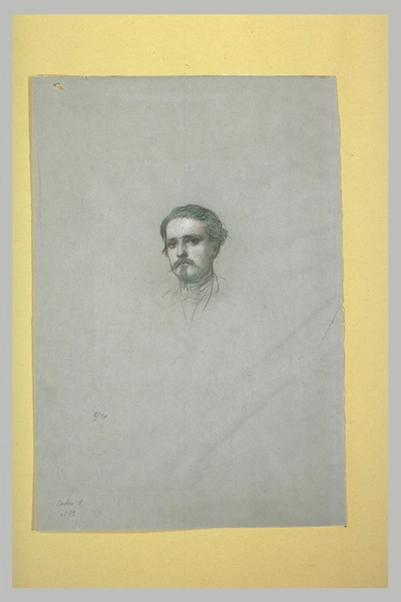 Etude d'une tête d'homme - Ernest Hébert | Musée d'Orsay