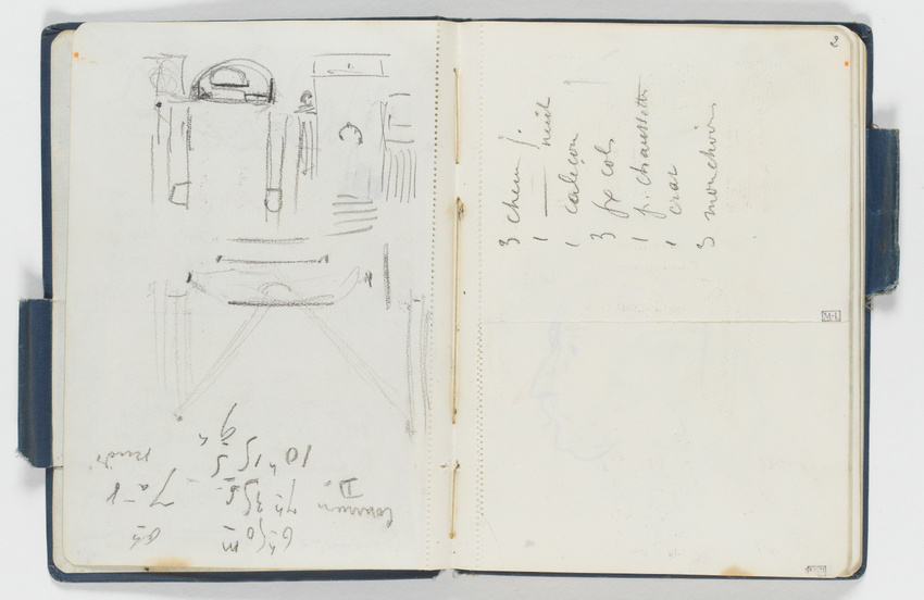 Annotations manuscrites - René Hermann-Paul | Musée d'Orsay